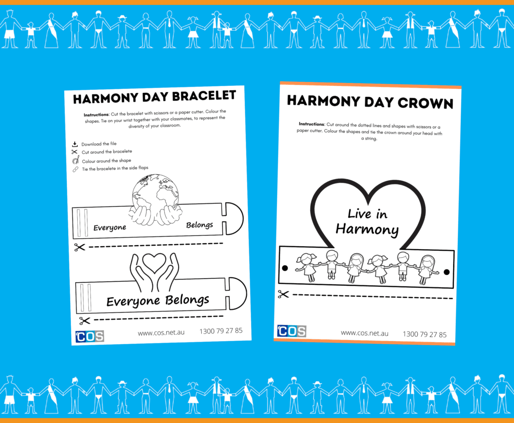Celebrate Harmony Week at School With Printable Worksheets