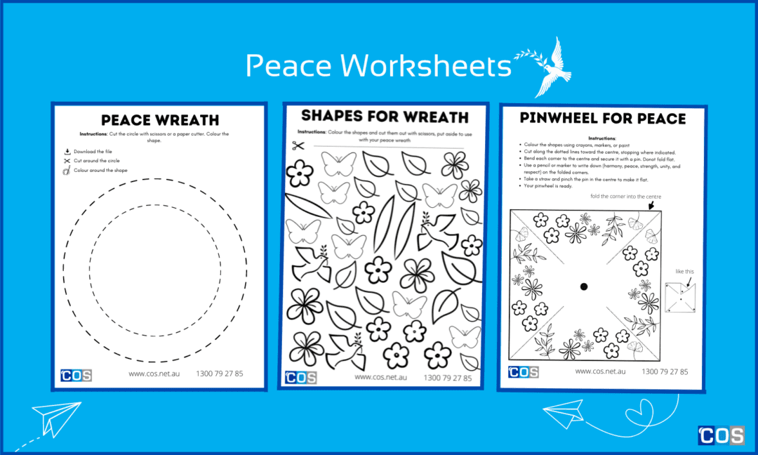 Kids Activities for International Day of Peace – Downloadable Worksheets