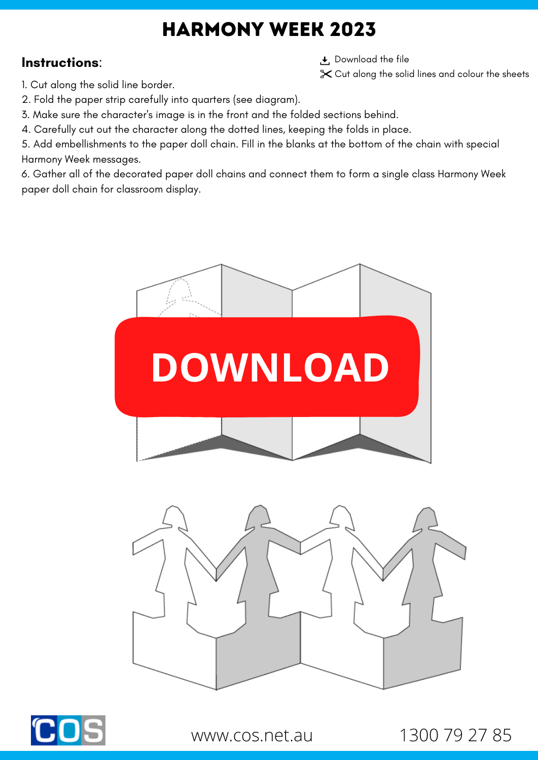 DIY Printable Worksheets to Celebrate Harmony Week at School