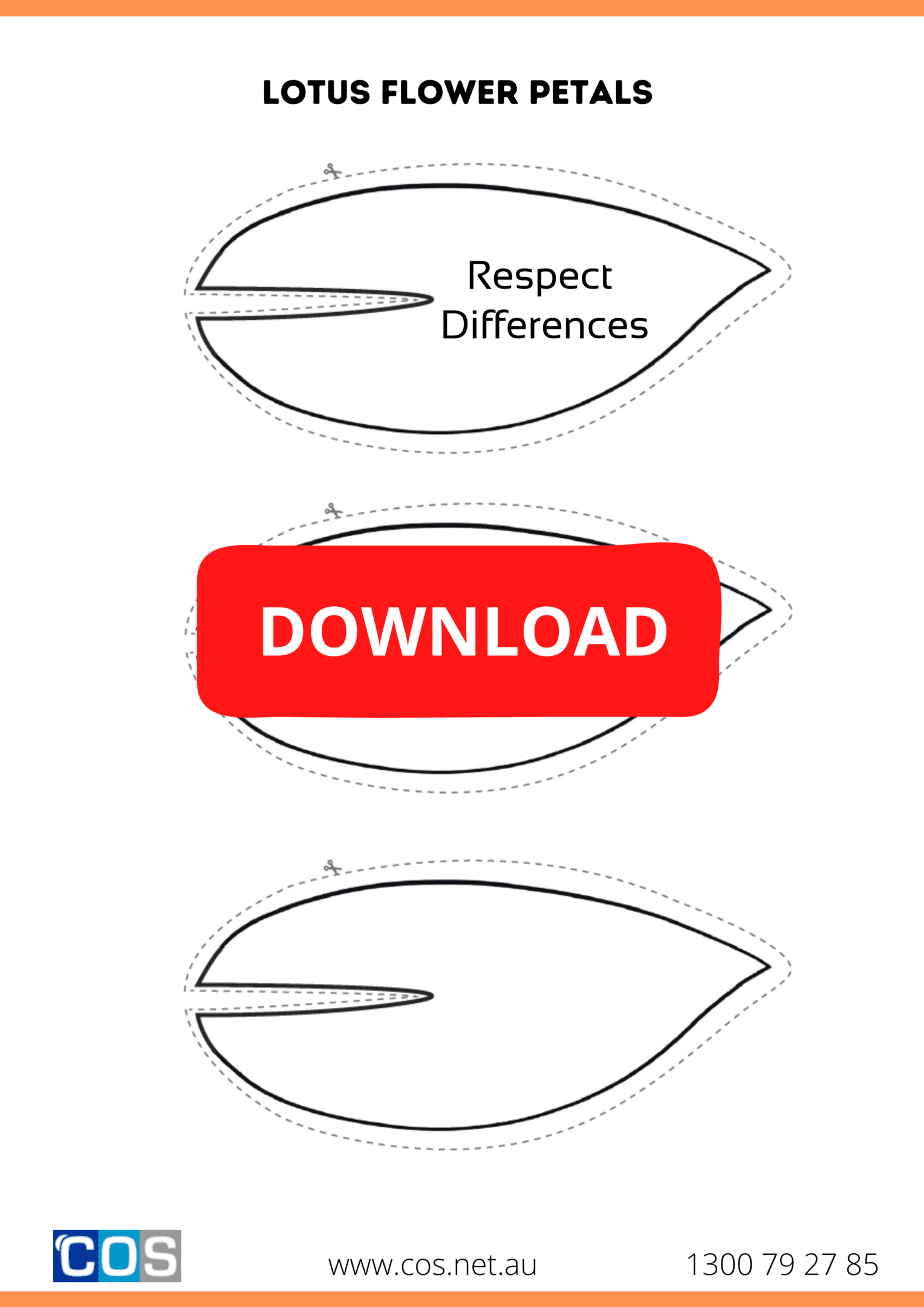 Harmony Week Lotus Flower Craft