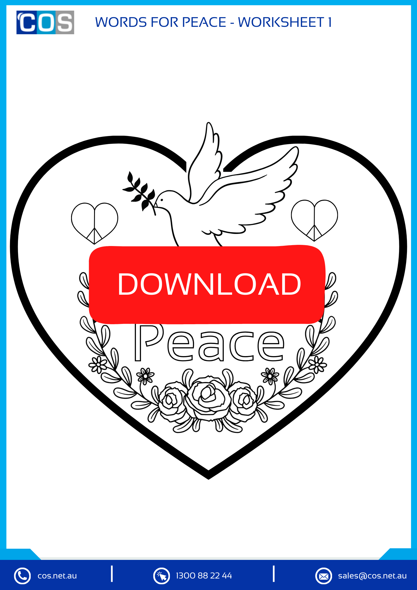 DIY Worksheets: International Day of Peace