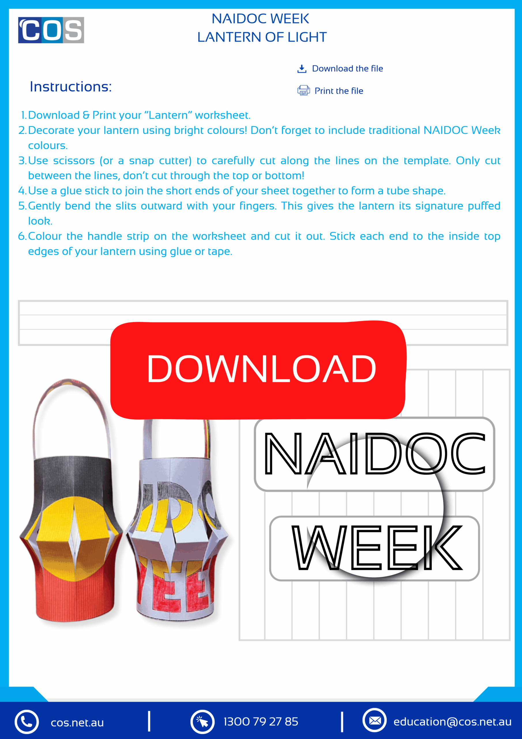 Celebrate Culture and Creativity: NAIDOC Week Worksheets