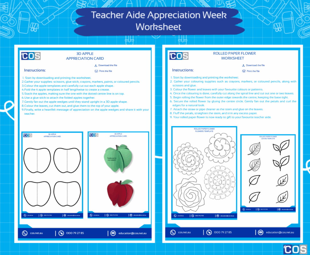 Teacher Aide Appreciation Week: Fun and Educational Worksheets