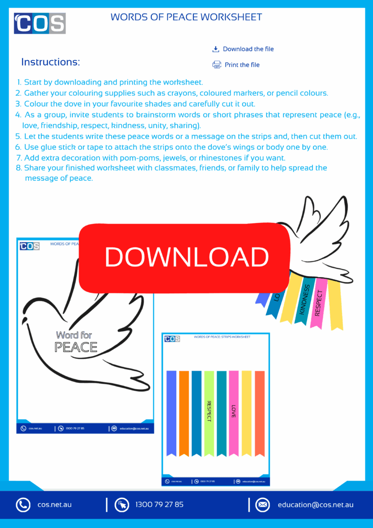 Creative Worksheets to Teach Children About Peace