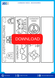 Printable Worksheets to Celebrate Harmony Week